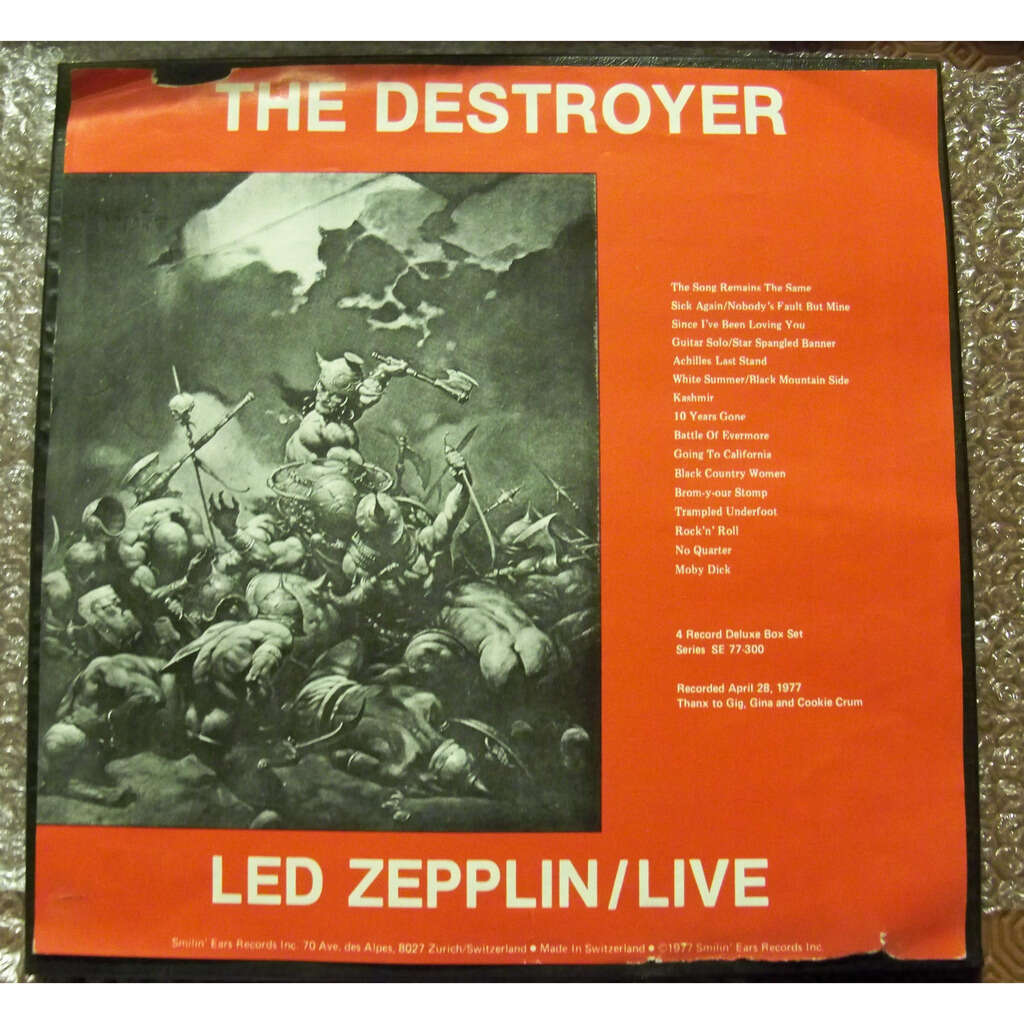 The destroyer by Led Zeppelin, LP x 4 with rockcollectorfan - Ref:122110273