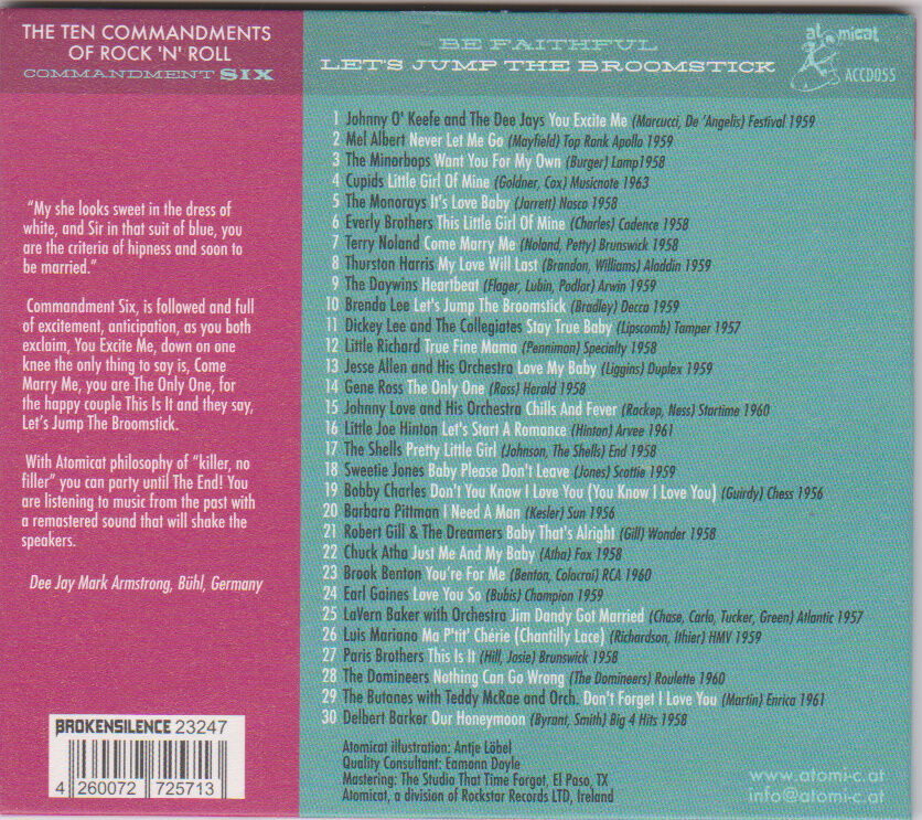 Ten commandments of rock'n'roll - commandment six - be faithful - let's ...