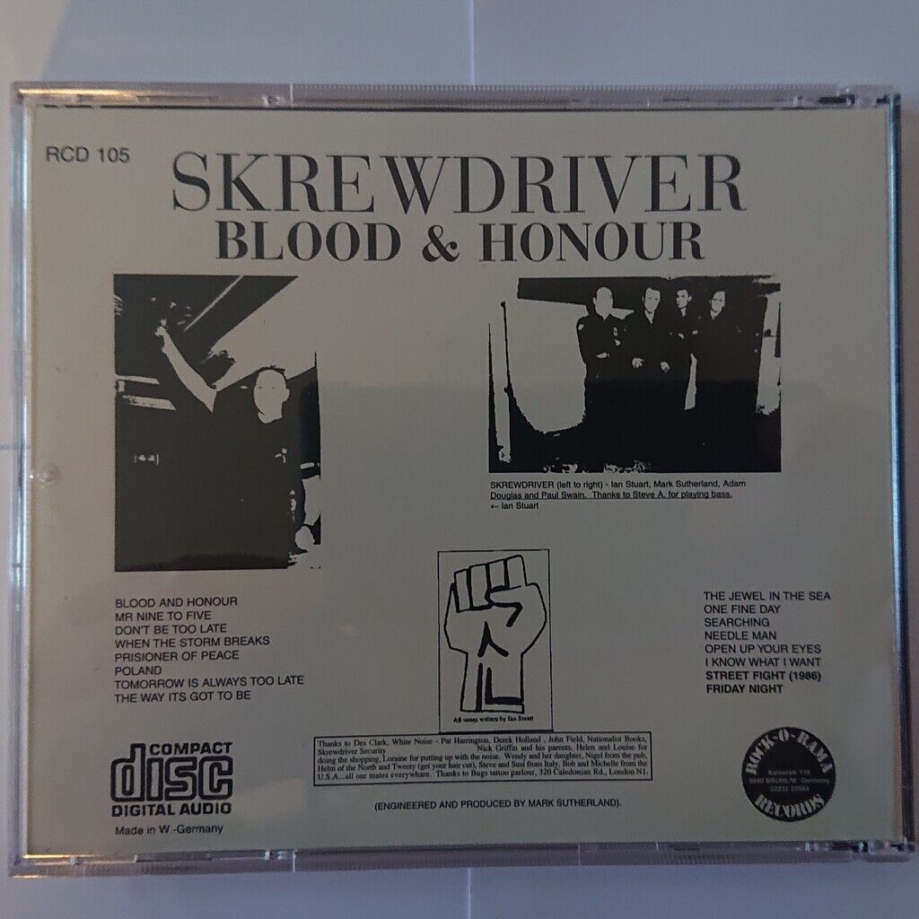 Blood & honour by Skrewdriver, CD with huberthulk - Ref:122331815
