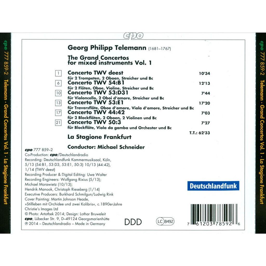 The grand concertos for mixed instruments, vol. 1 / la stagione ...