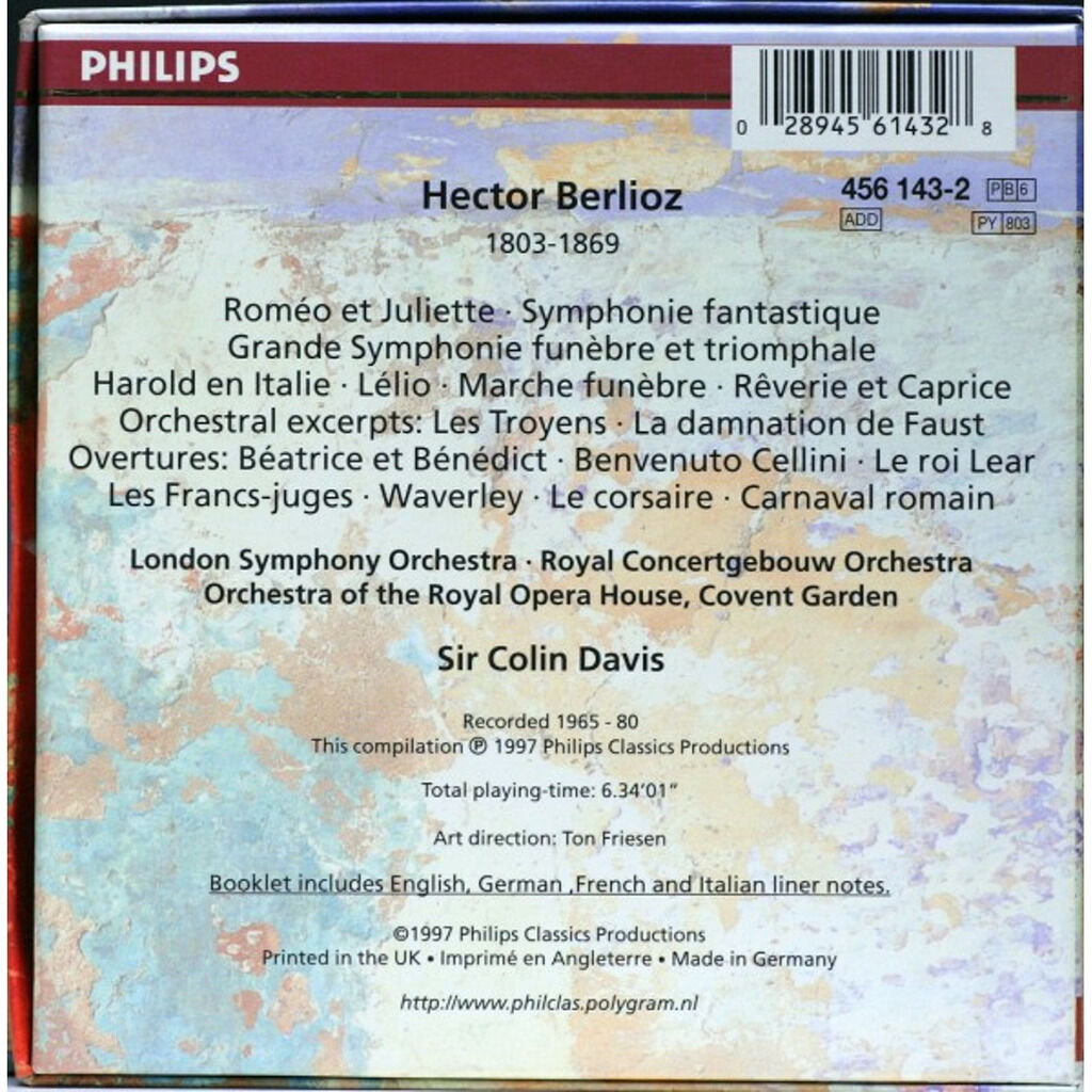 Complete orchestral works / sir colin davis, royal concertgebouw orchestra, london s. o. de ...