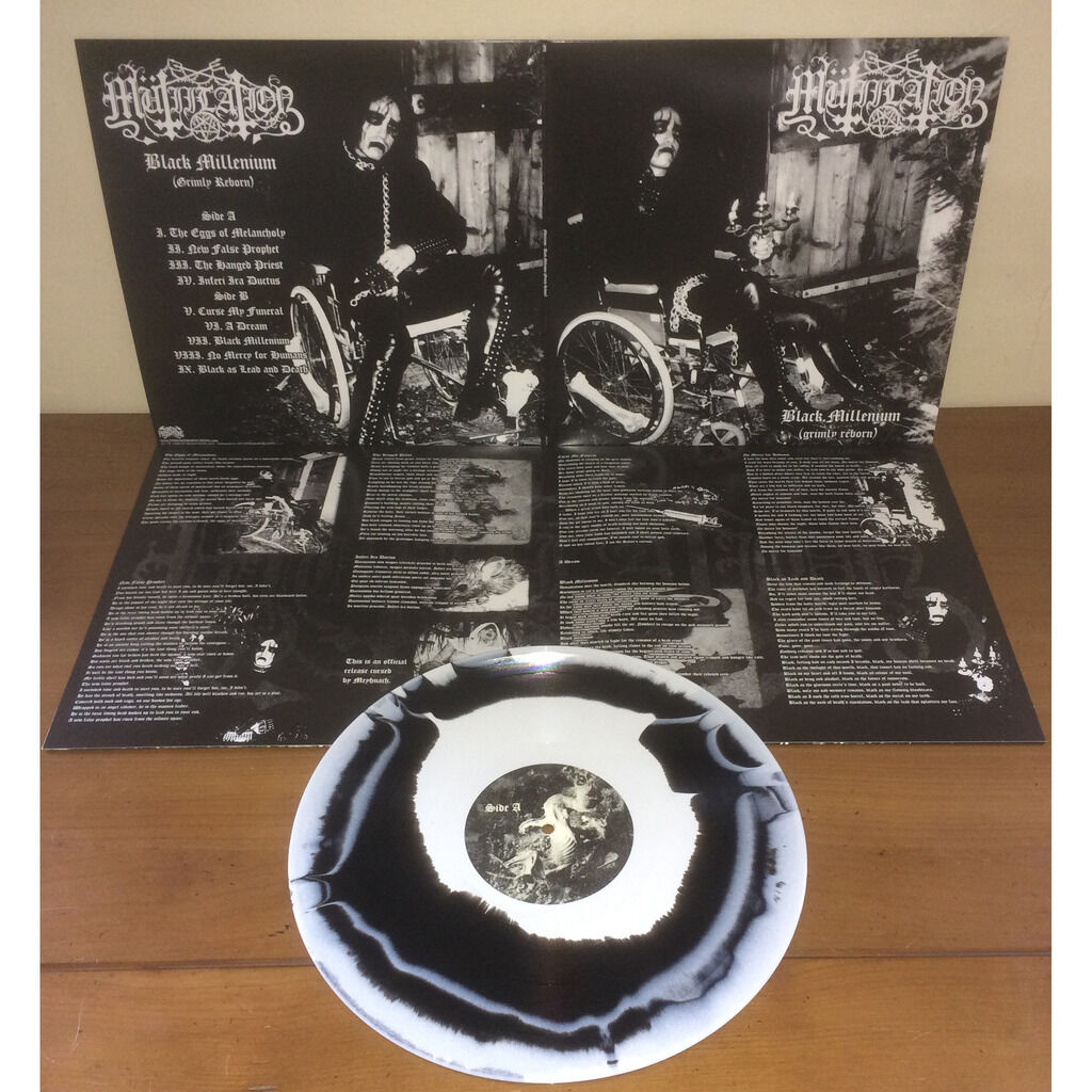 MUTIILATION black millenium (grimly reborn). swirl vinyl, LP GATEFOLD ...