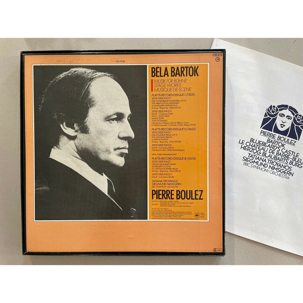 Bartók - pierre boulez - complete stage works, bluebeard's castle, the ...
