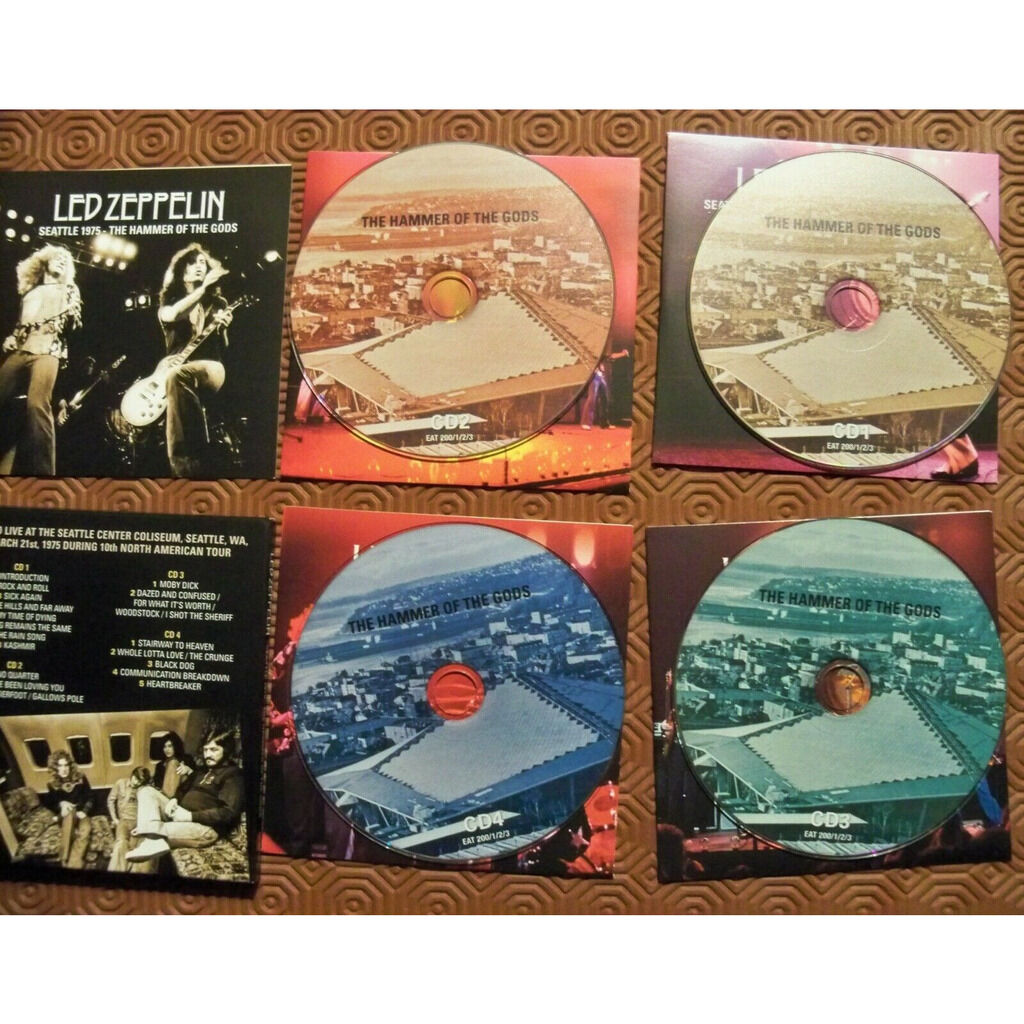 Seattle 1975 - the hammer of the gods by Led Zeppelin, CD x 4 with ...