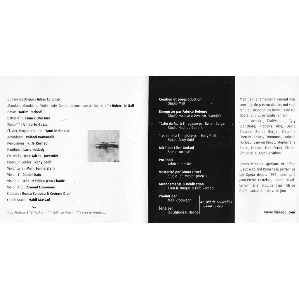 Fils de qui ? de Roland Romanelli, Yann Le Braque, Klifa & Karim ...