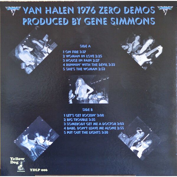 Zero demos (van halen 1976 zero demos produced by gene simmons) (ltd ...
