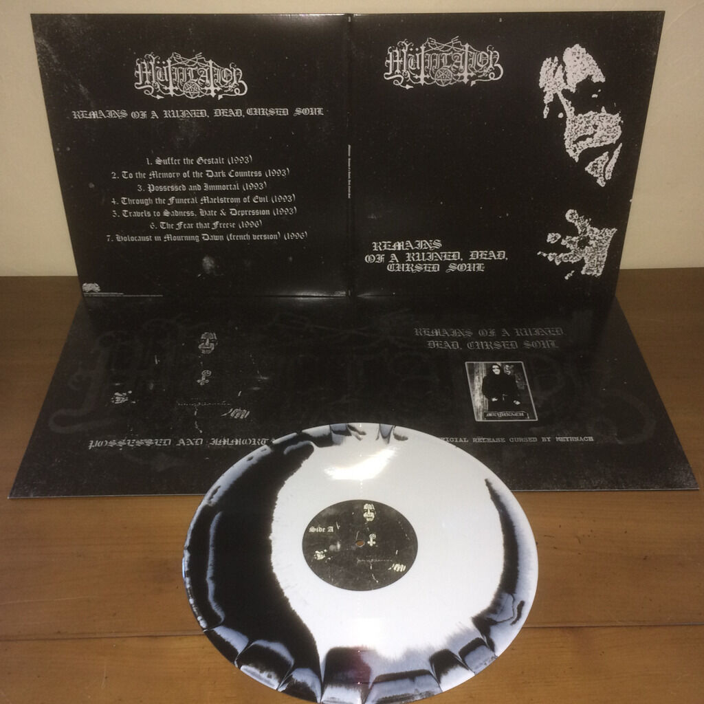 Remains of a ruined, dead, cursed soul. swirl vinyl de Mutiilation, 33T ...