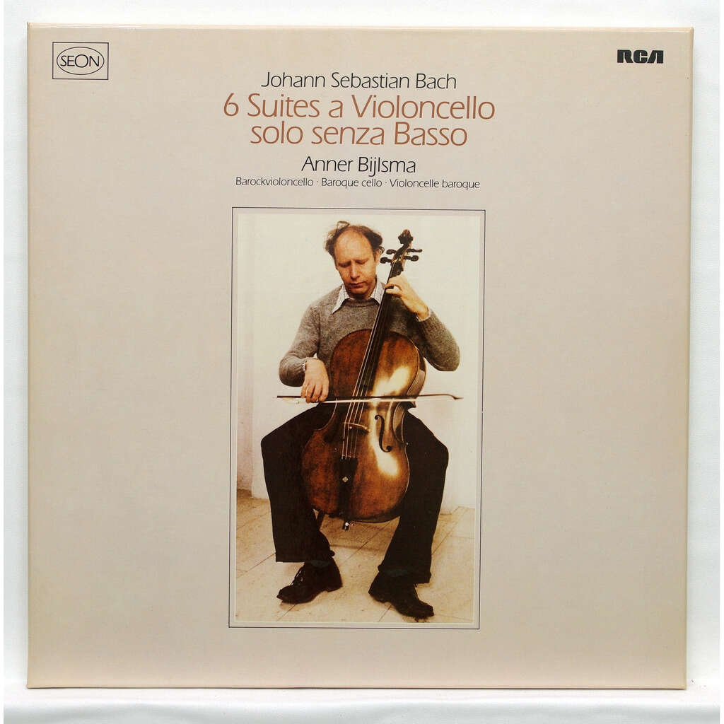 Js bach : the 6 suites for cello solo bwv 1007 - 1012 by Anner Bijlsma ...