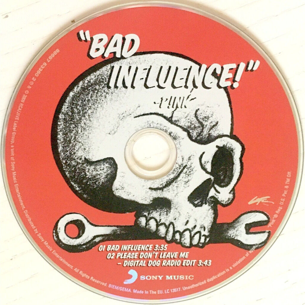 Euro pressing 2 tracks 1 maxi-cd de P!Nk - Bad Influence, CD Maxi chez ...