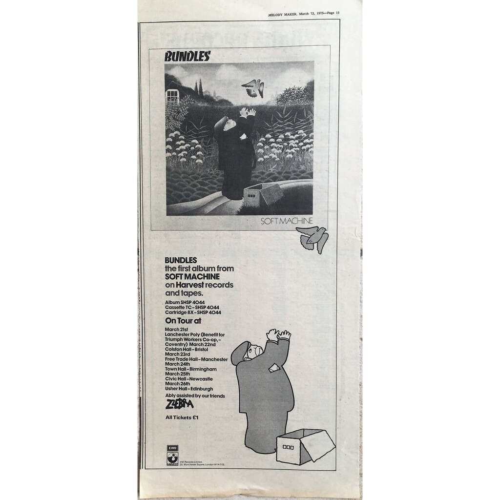 Affiche original poster bundles 1975 by Soft Machine, Poster / Display ...