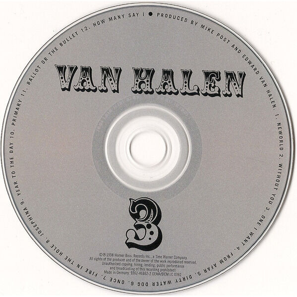 Van halen iii by Van Halen, CD with kamchatka - Ref:123059309