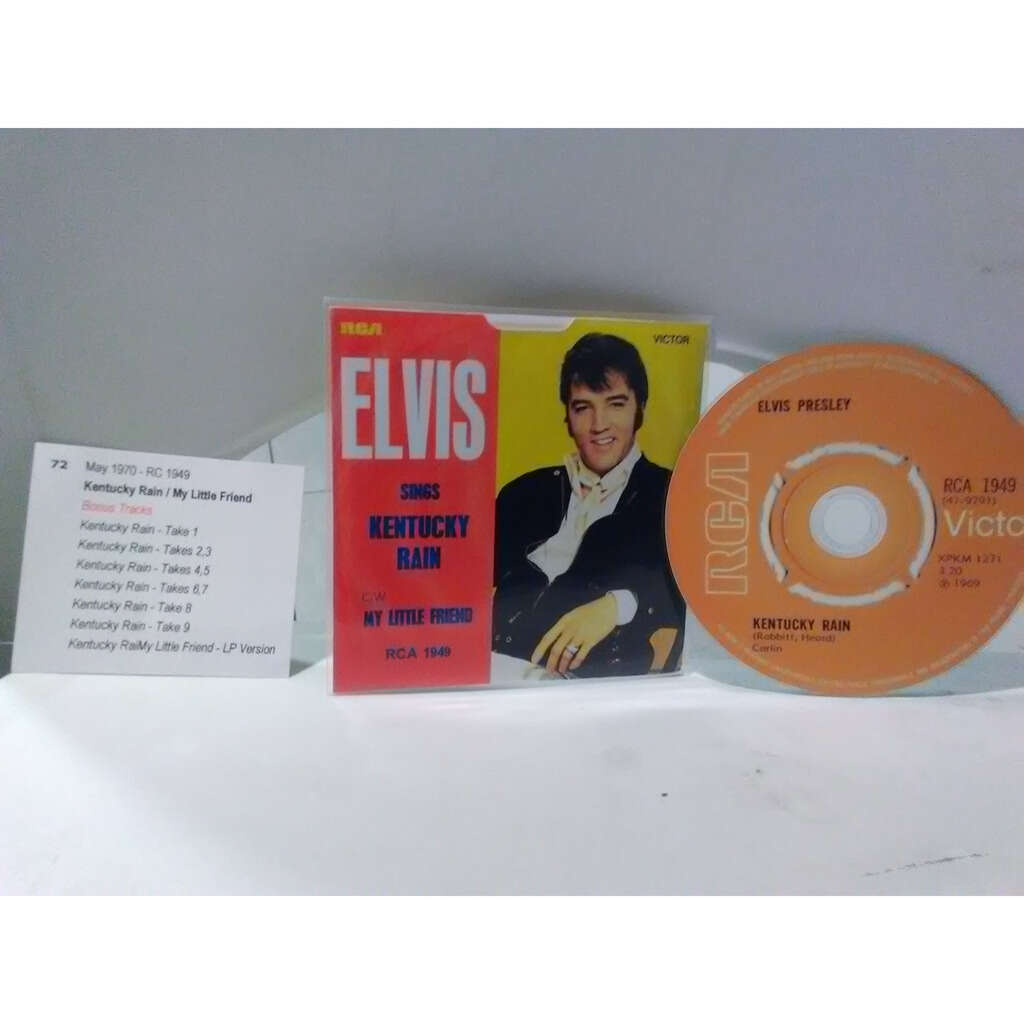 001 cd kentucky rain 4 songs + 9 outtakes by Elvis Presley, CD with ...