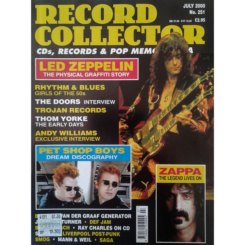Record collector (n.251 july 2000) (uk 2000 frank zappa front cover ...