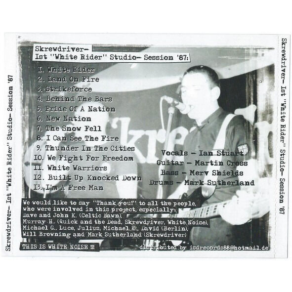 1st white rider studio-session '87 reissue, remastered, partially ...