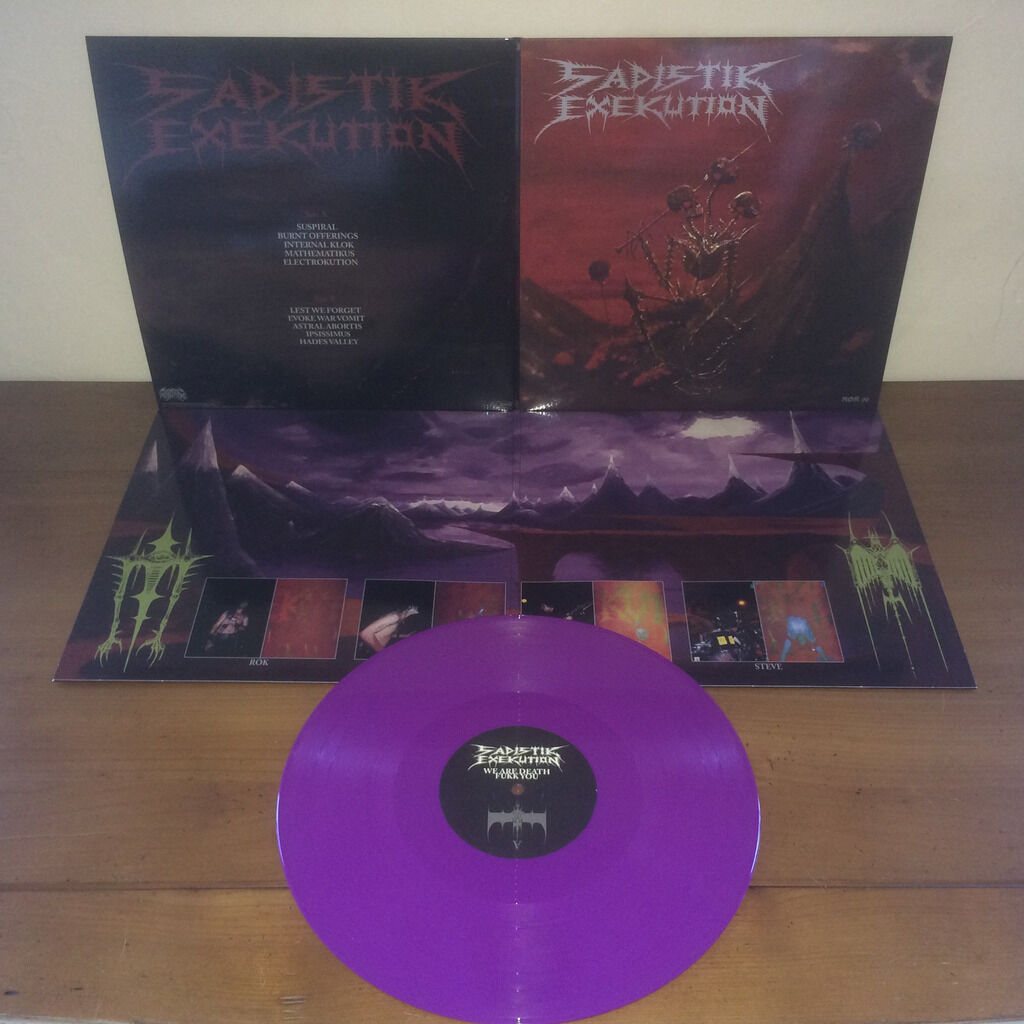 SADISTIK EXEKUTION we are death fukk you. purple vinyl, LP 180-220 GR ...