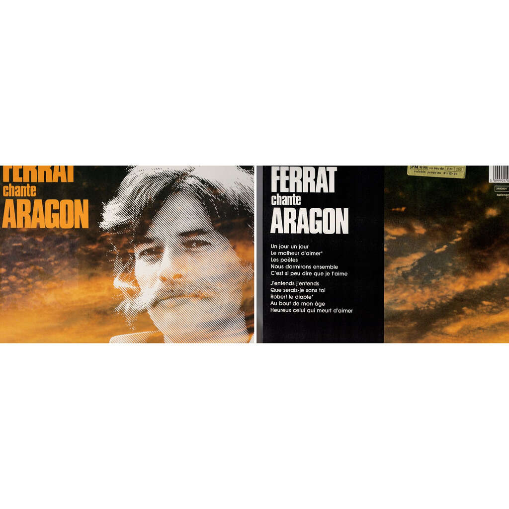 Jean ferrat ferrat chante aragon vinyl 33 tours de Jean Ferrat, 33T ...