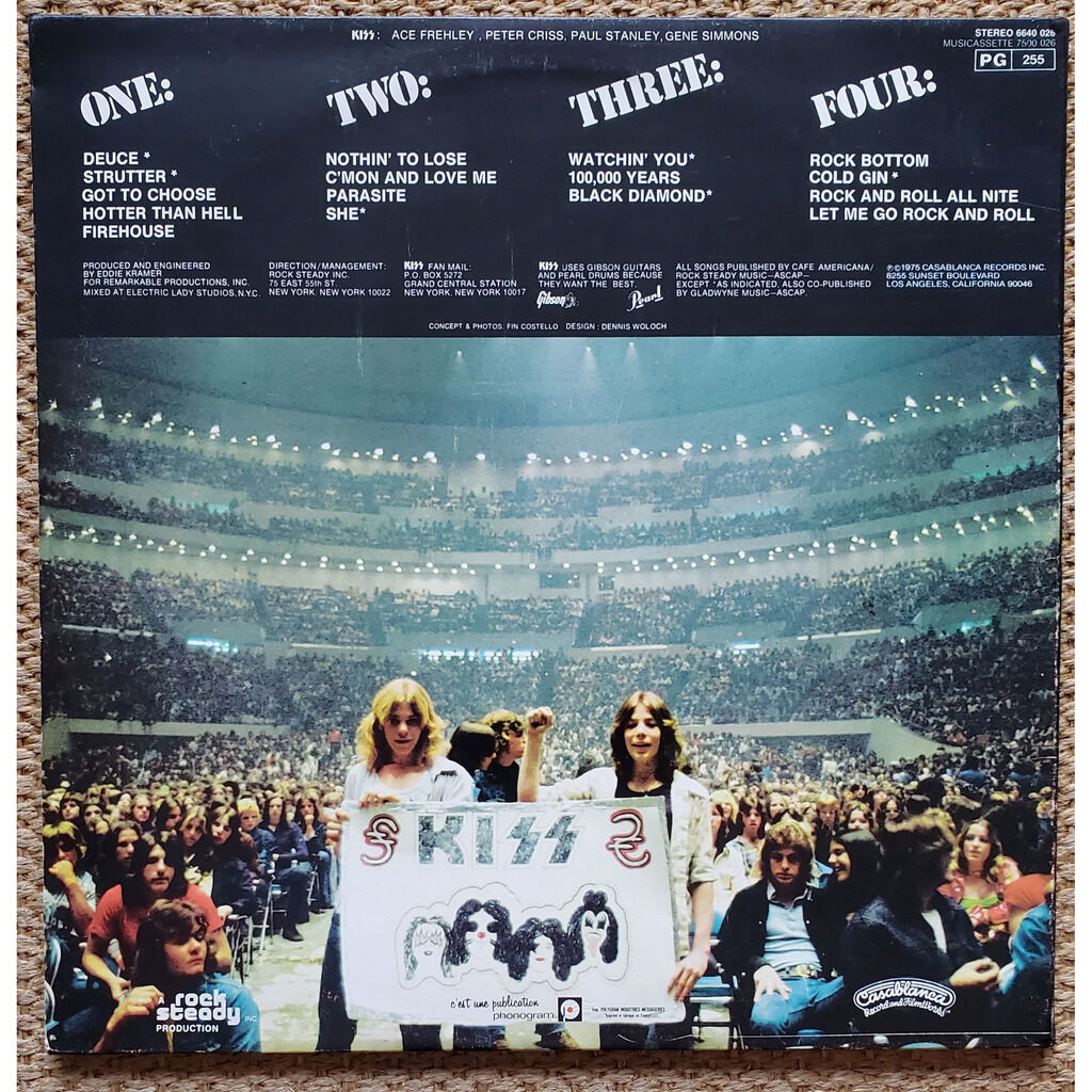 Alive ! de Kiss, Double 33T Gatefold chez neil93 - Ref:123463653