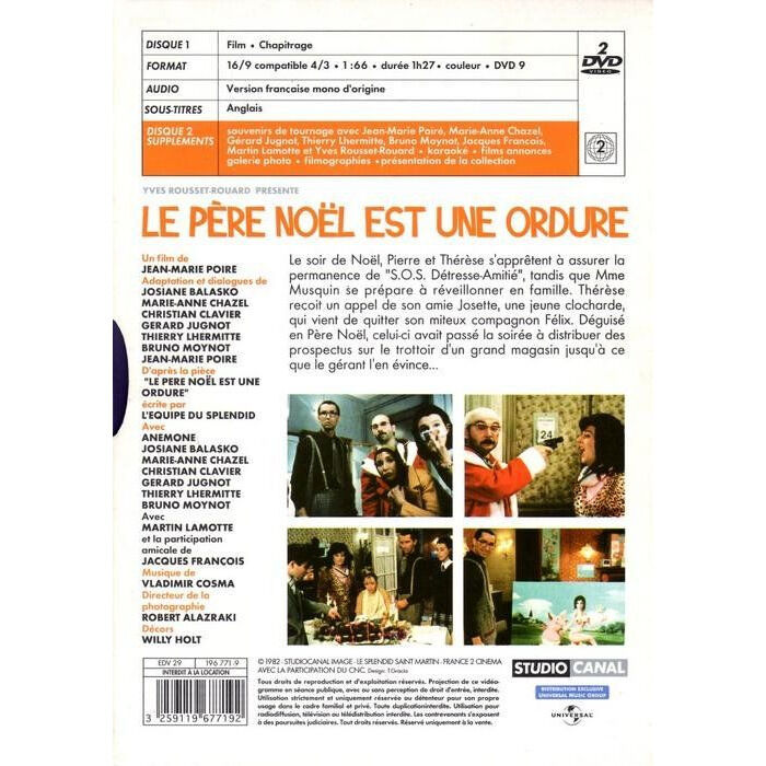 Le pere noel est une ordure.collector 2 dvd + livre de Le Pere Noel Est ...