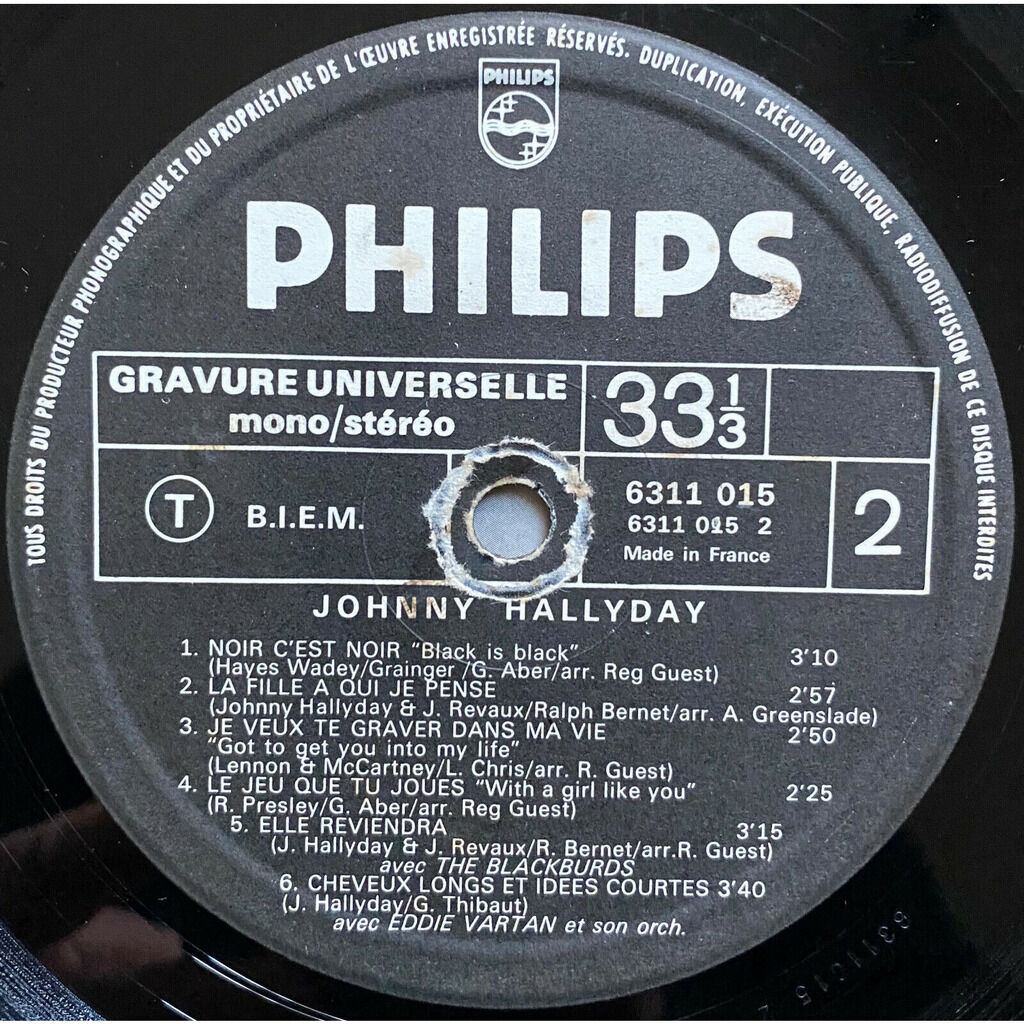 La génération perdue de Johnny Hallyday, 33T chez sasham67 - Ref:1620460957