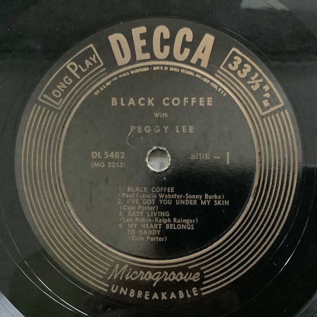 Black coffee with peggy lee by Peggy Lee Cootie Chesterfield Jimmy ...