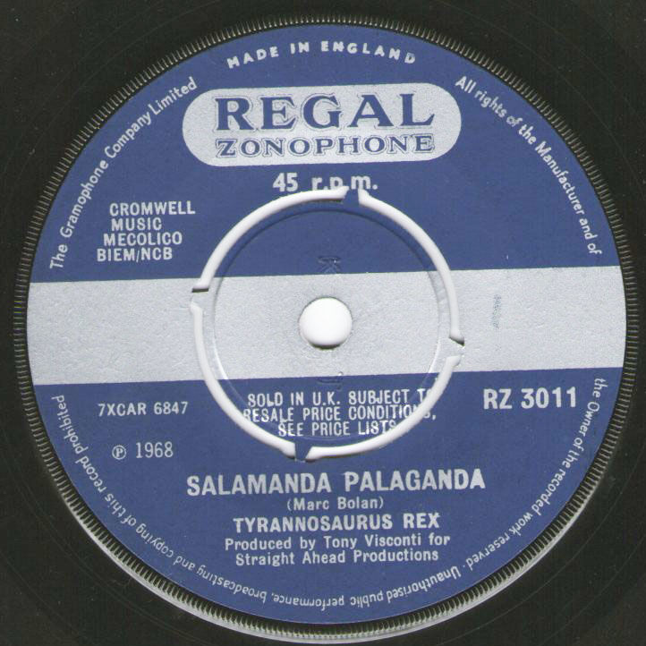 One inch rock / salamander palaganda de Tyrannosaurus Rex, SP chez ...