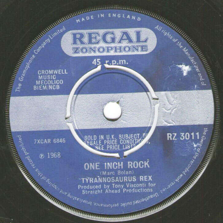 One inch rock / salamander palaganda de Tyrannosaurus Rex, SP chez ...