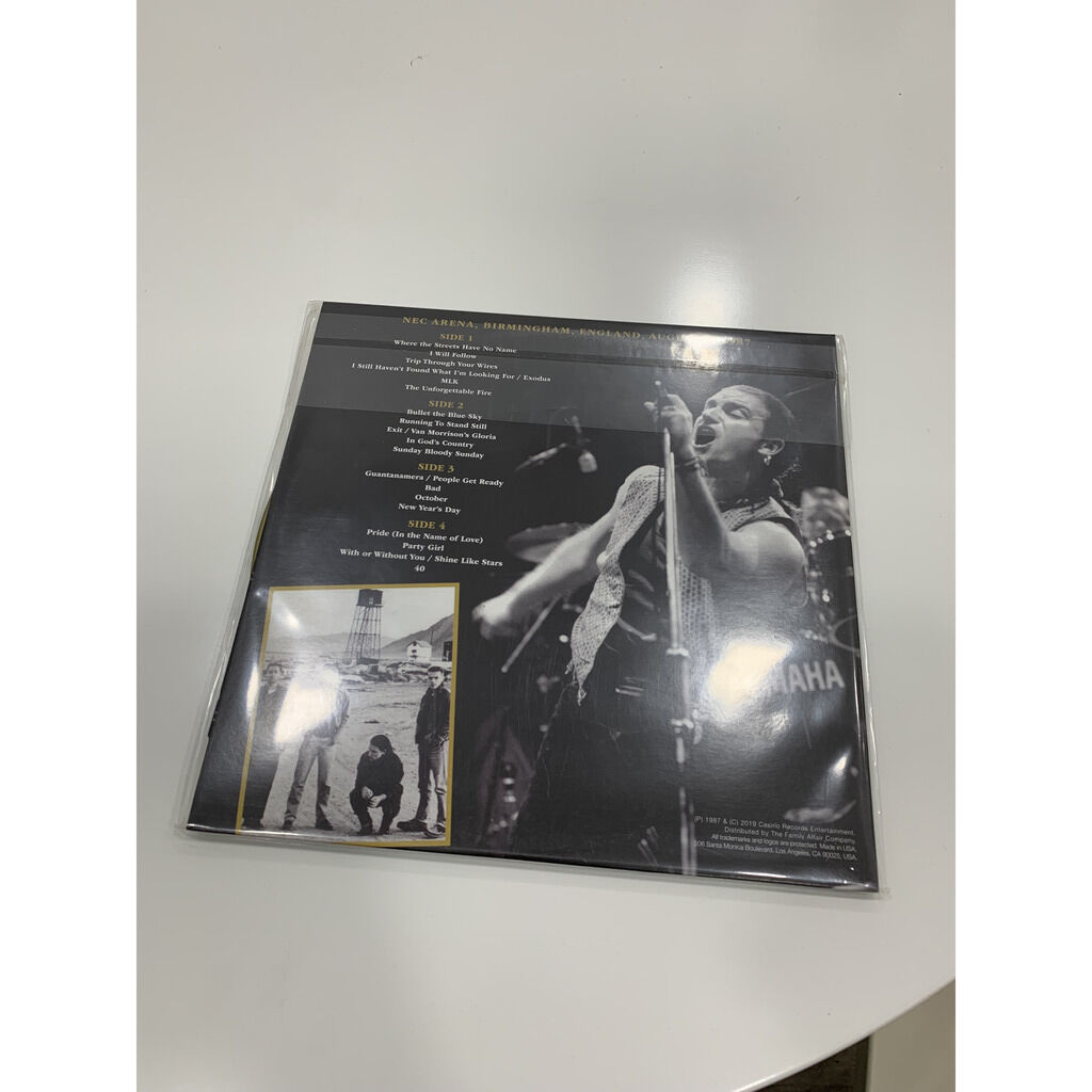 Joshua tree in birmingham nec arena 04/08/1987 gold vinyl by U2, LP x 2 ...