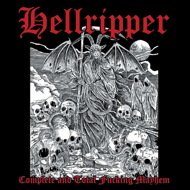 HELLRIPPER complete and total fucking mayhem. black vinyl, LP for sale on osmoseproductions.com