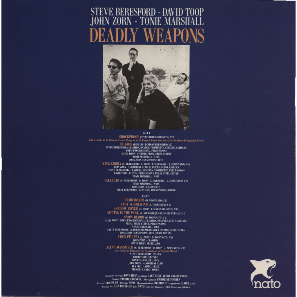 Deadly weapons by Steve Beresford, David Toop, John Zorn, Tonie ...