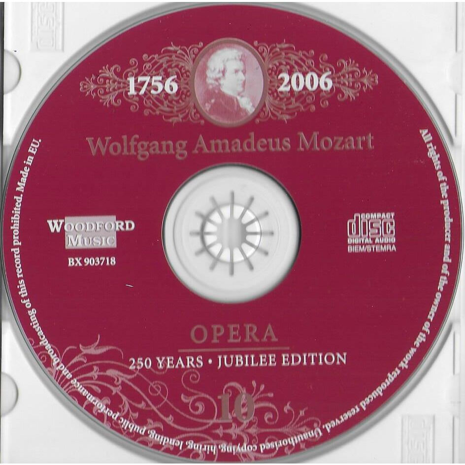 Wolfgang amadeus mozart : opera - 10 [250 years - jubilee edition] de ...