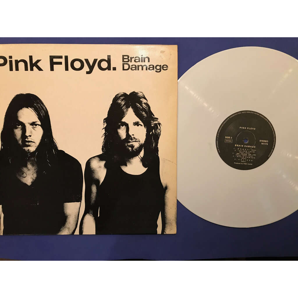 Pink floyd 1lp white vinyl brain damage 1974 by Pink Floyd, LP with ...