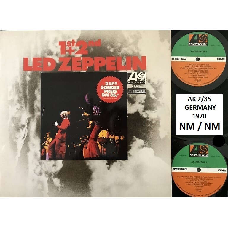 1st + 2nd de Led Zeppelin, Double 33T Gatefold chez barni - Ref:122334636