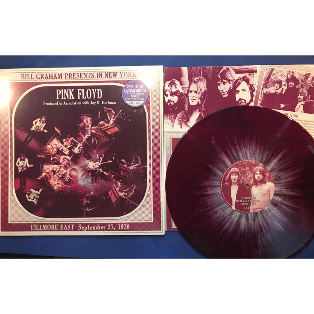 Pink floyd 1lp fillmore east september 27, 1970 colored vinyl 400 copies de Pink Floyd, 33T x 2 ...