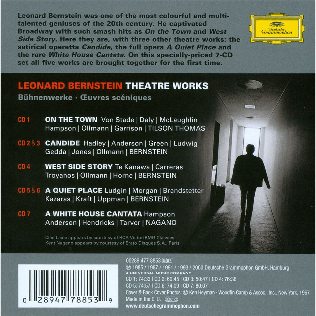 Theatre works by Bernstein, Leonard, CD x 7 with melomaan - Ref:125395940