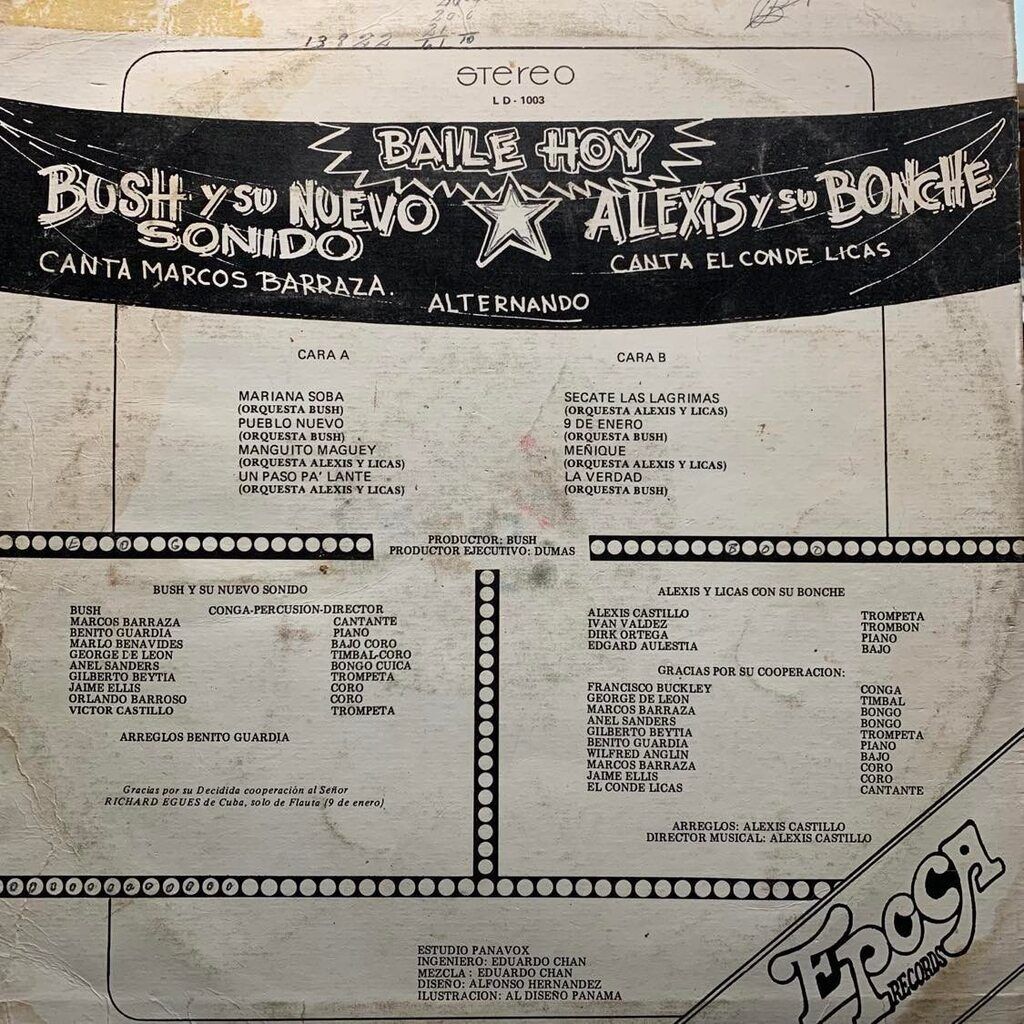 Baile hoy de Bush Y Su Nuevo Sonido / Alexis Y Su Bonche, 33T chez ...
