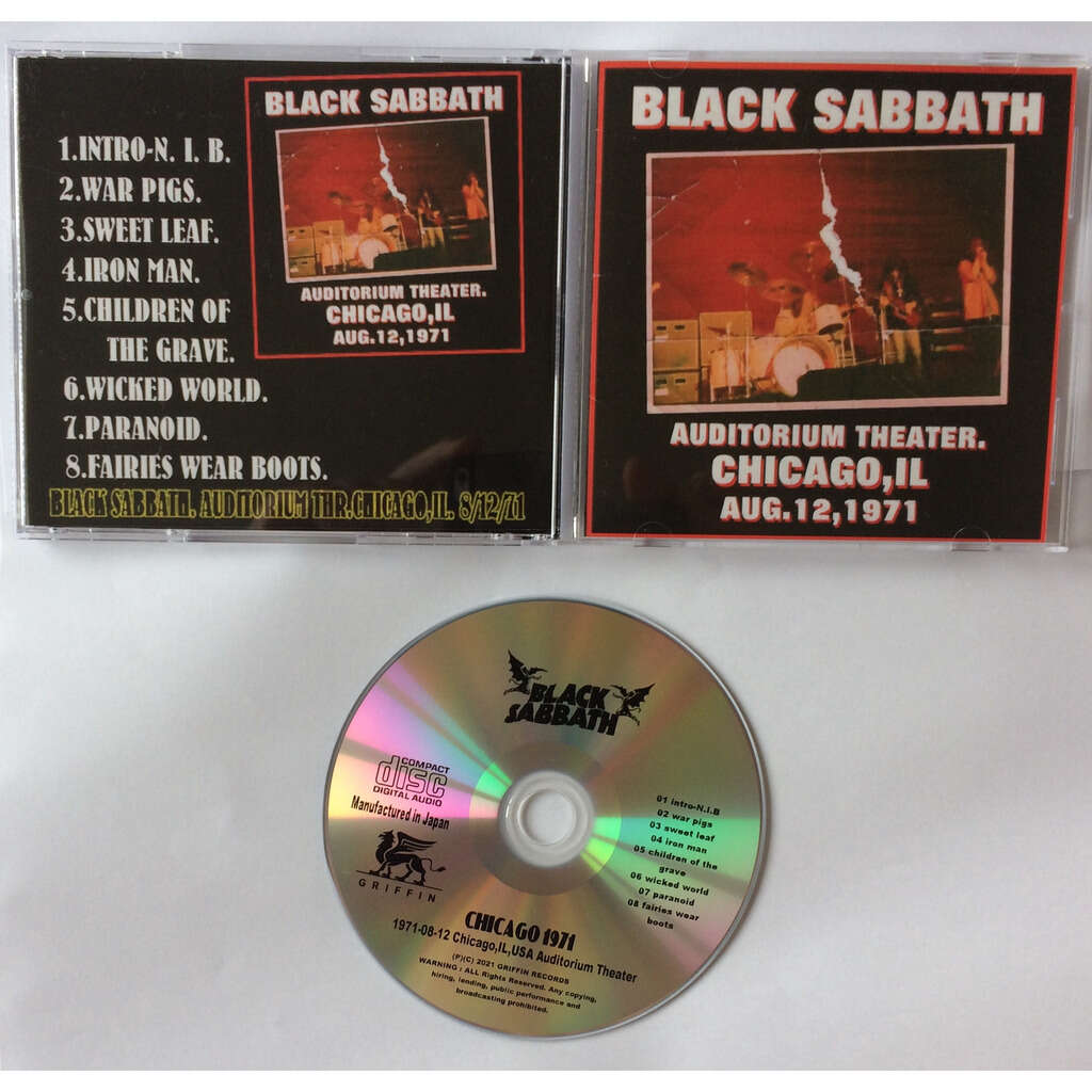 Chicago 1971 by Black Sabbath, CD with galaxysounds - Ref:1518062947