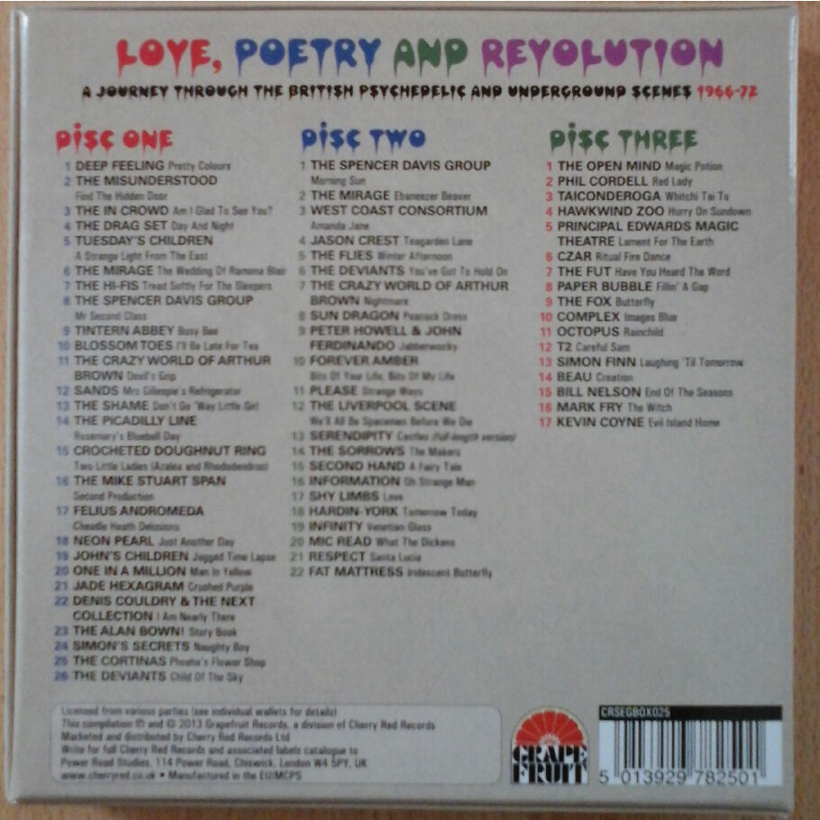 Love, poetry and revolution : a journey through the british psychedelic ...