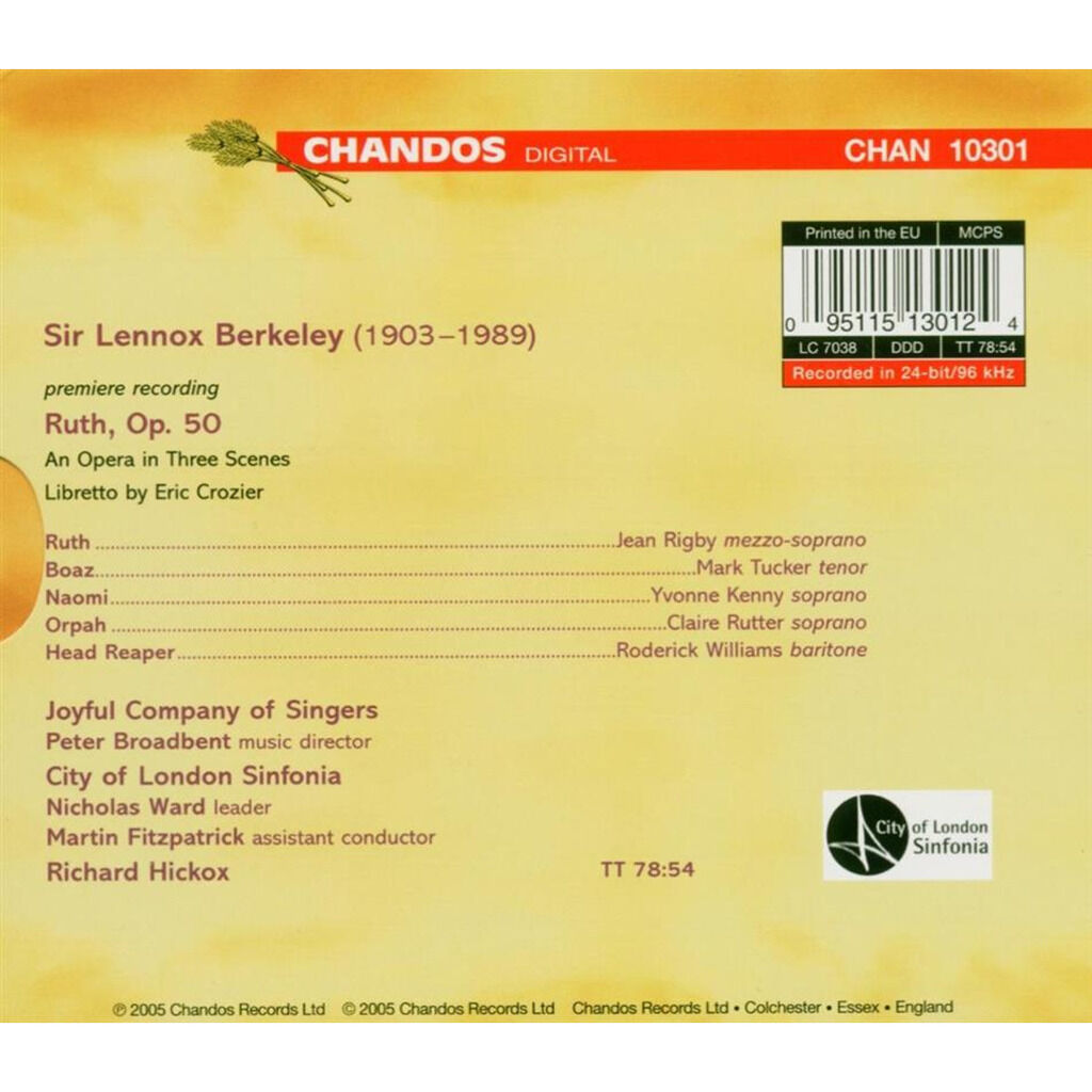 Ruth / jean rigby, yvonne kenny, claire rutter, roderick williams, the ...