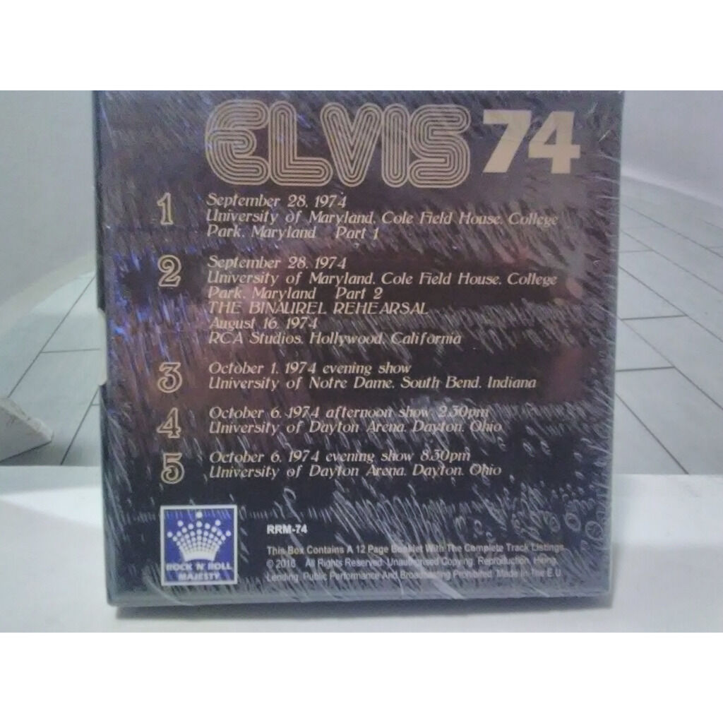 001 box set 5 cd in between watergate 5 unreleased soundboard shows 1974 by Elvis Presley, CD x ...