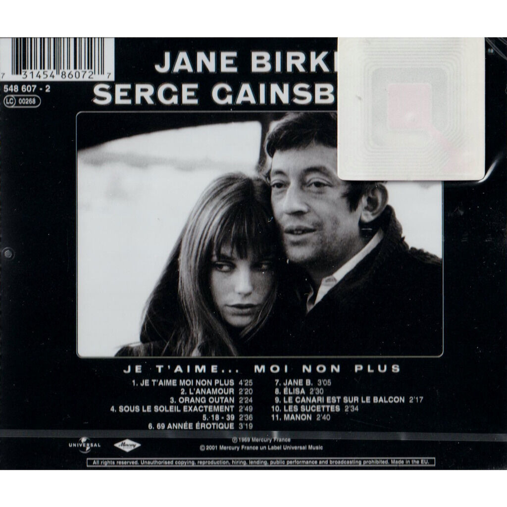 Jane birkin - serge gainsbourg - je t'aime... moi non plus de Jane ...