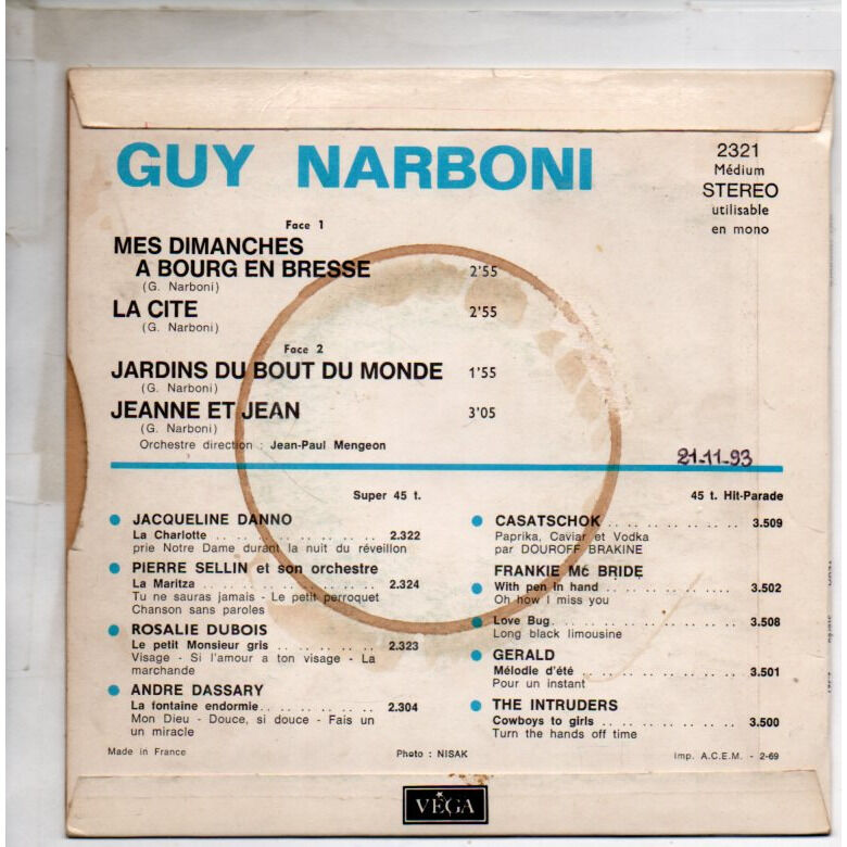 Mes dimanches à bourg en bresse / la cité / jardins du bout du monde / jeanne et jean de Guy ...