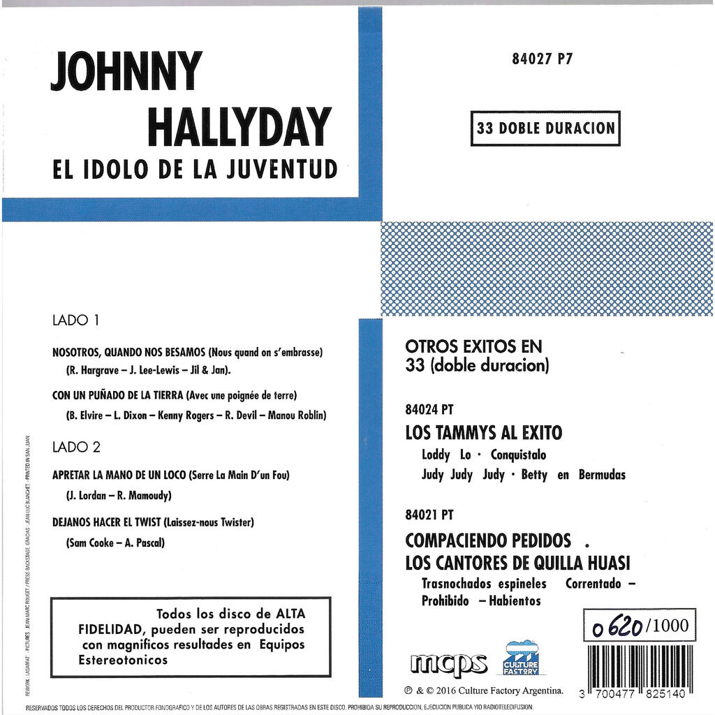 El idolo de la juventud de Hallyday Johnny / Jerry Lee Lewis, EP chez ...
