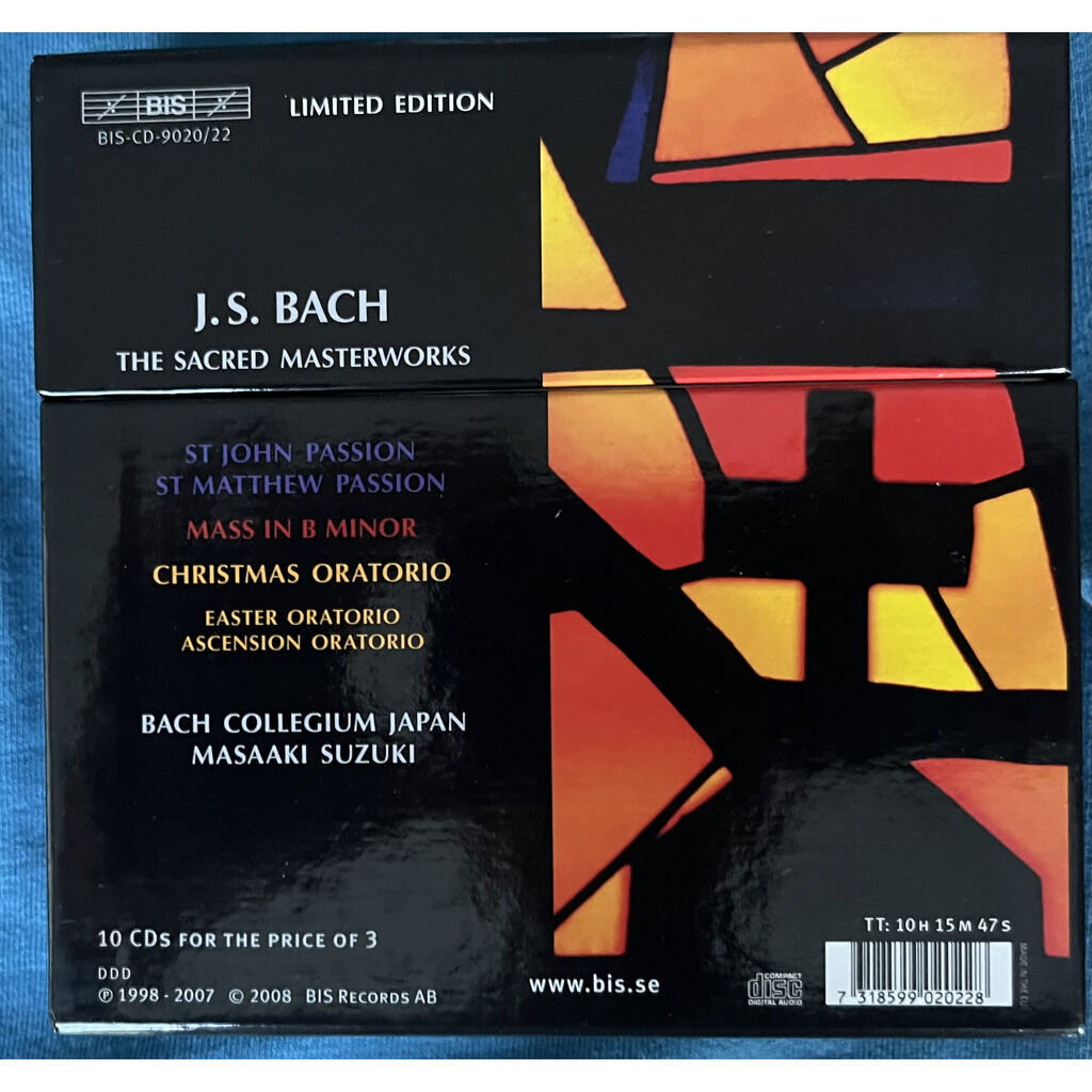 The sacred masterworks de Bach Collegium Japan. Masaaki Suzuki, CD chez ...
