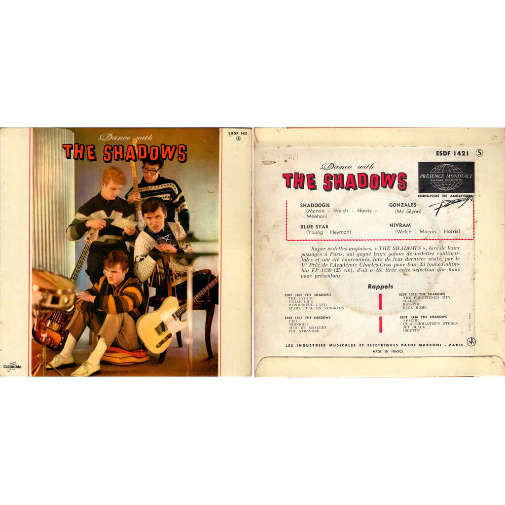 Shadoogie 45 tours ep vinyl de The Shadows, EP chez bibobu - Ref:125986397