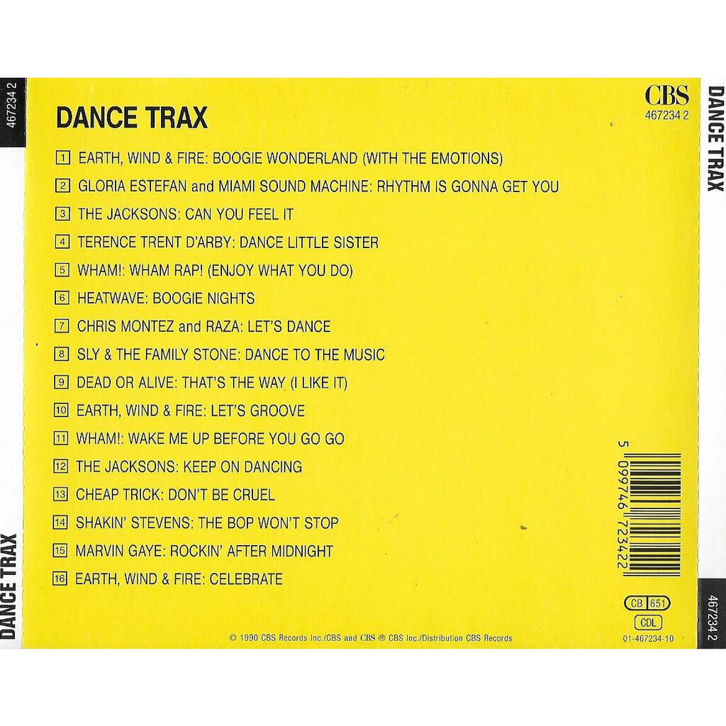 Dance trax de Jacksons, Terence Trent D'Arby, Chris Montez And Raza ...
