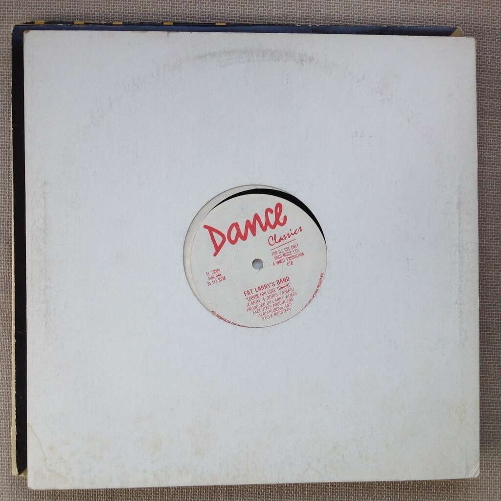 Lookin for love tonight / funky bebop de Fat Larry'S Band / Vin Zee ...