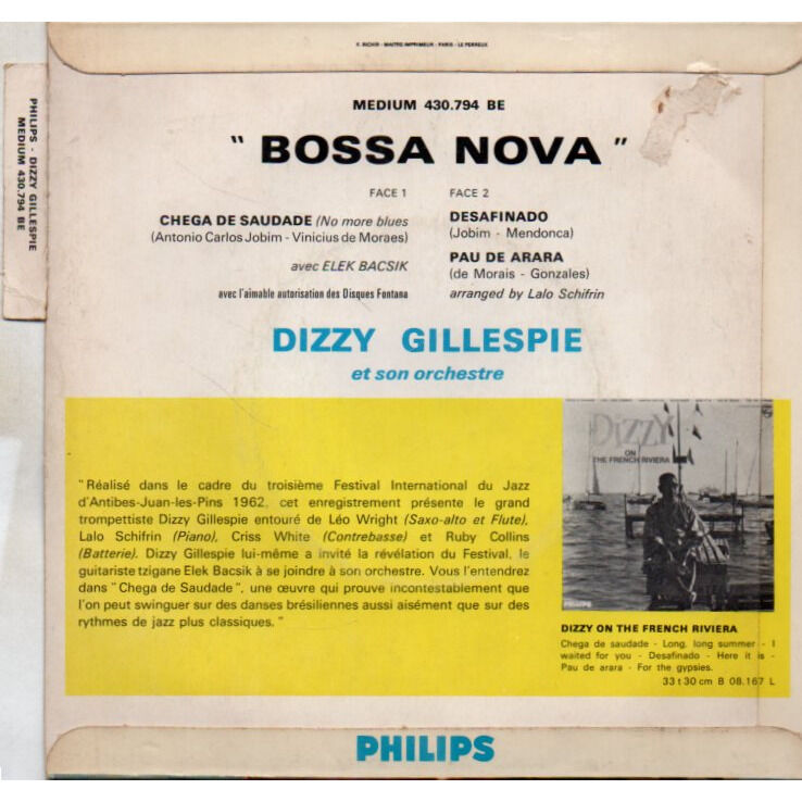 Bossa nova - chega de sausade (no more blues) / desafinado / pau de ...