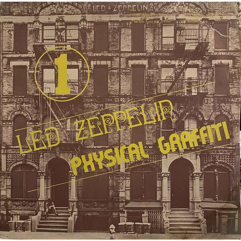 Physical graffiti 1 (malaysia-only 1975 original 6-trk single lp on sas ...