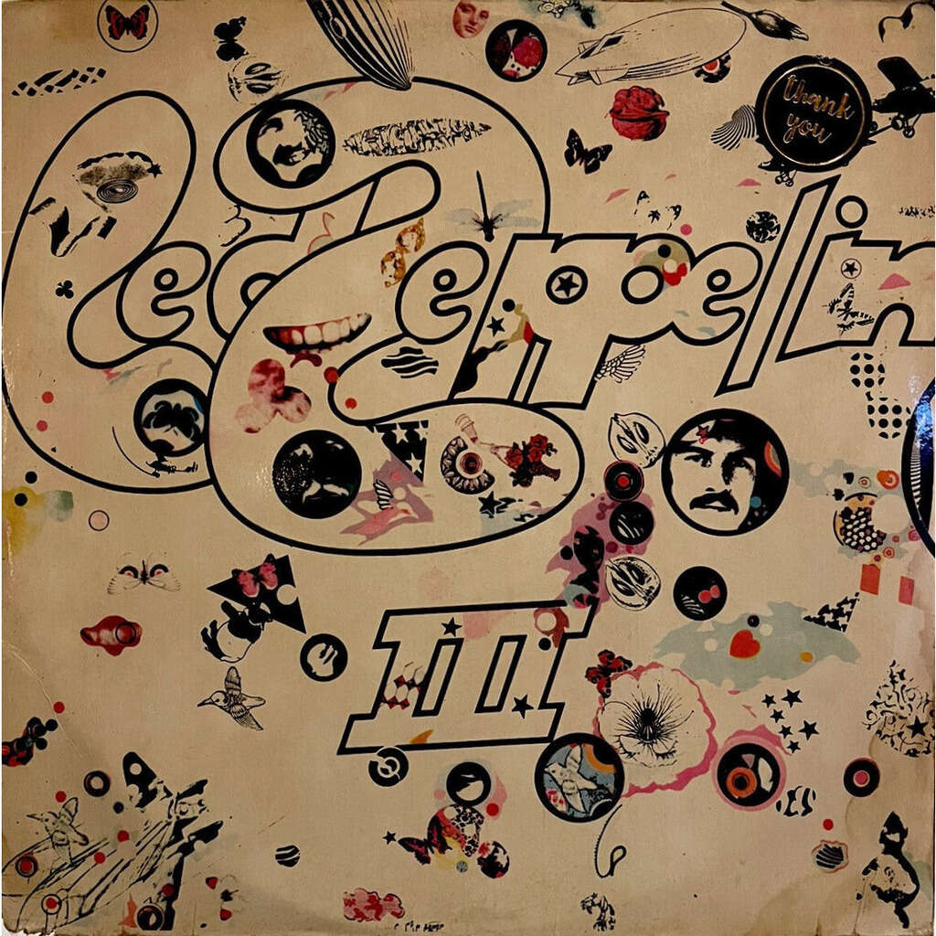 Led zeppelin iii (malaysia 1970 original 10-trk lp on citra lbl unique ...