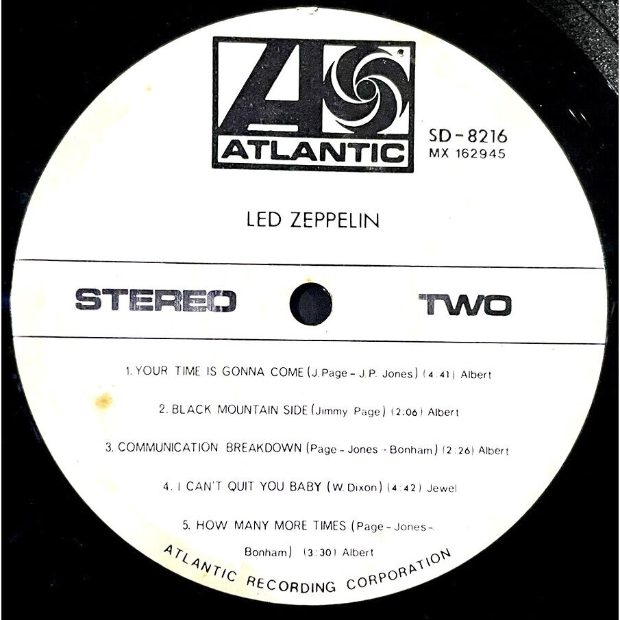 Led zeppelin 1 (singapore 1969 original w/label promo 9-trk lp test ...